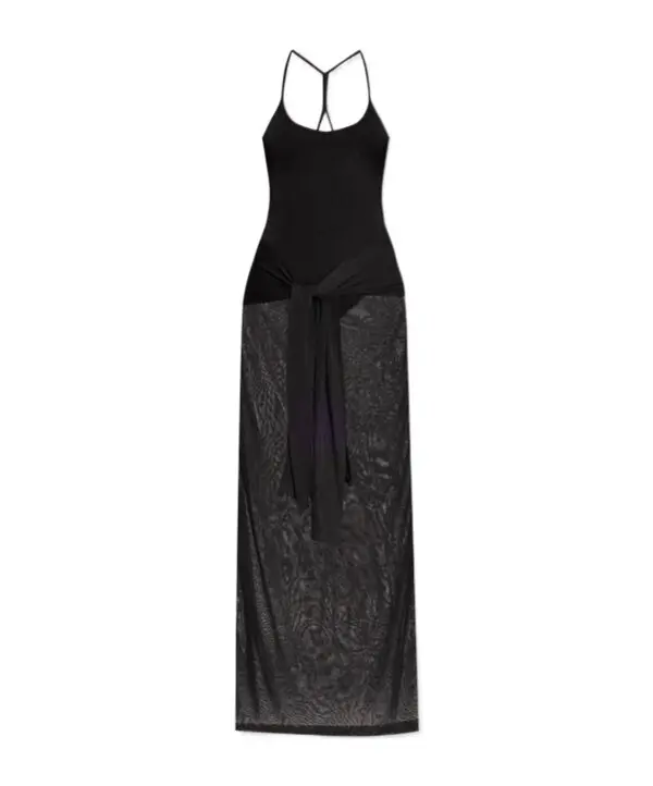 Jacquemus Semi Sheer Long Dress - Black