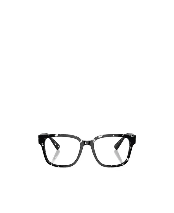 Prada Geometric Frame Eyeglasses - Black