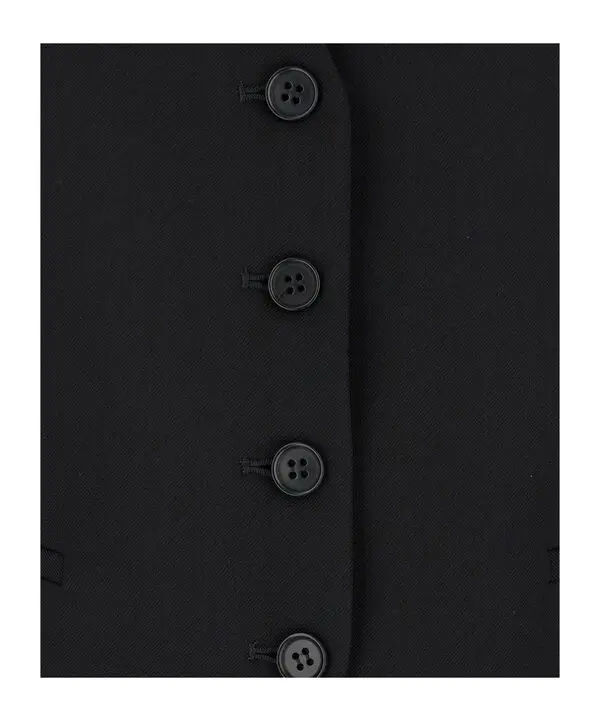 P.a.r.o.s.h Single-breasted Waistcoat - Black