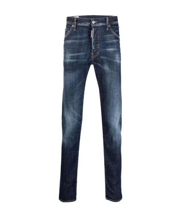 Dsquared2 Faded Effect Skinny Jeans - Blue