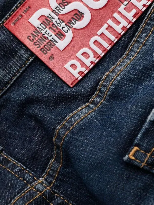 Dsquared2 Faded Effect Skinny Jeans - Blue