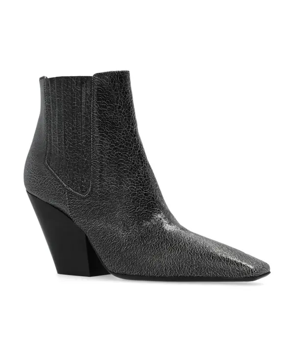 Casadei Anastasia High Heel Square Toe Ankle Boots
