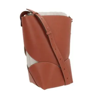 JIL SANDER Logo Embossed Drawstring Bucket Bag