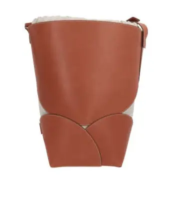 JIL SANDER Logo Embossed Drawstring Bucket Bag