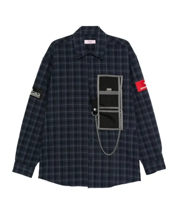 Martine Rose Checked Long-sleeved Shirt