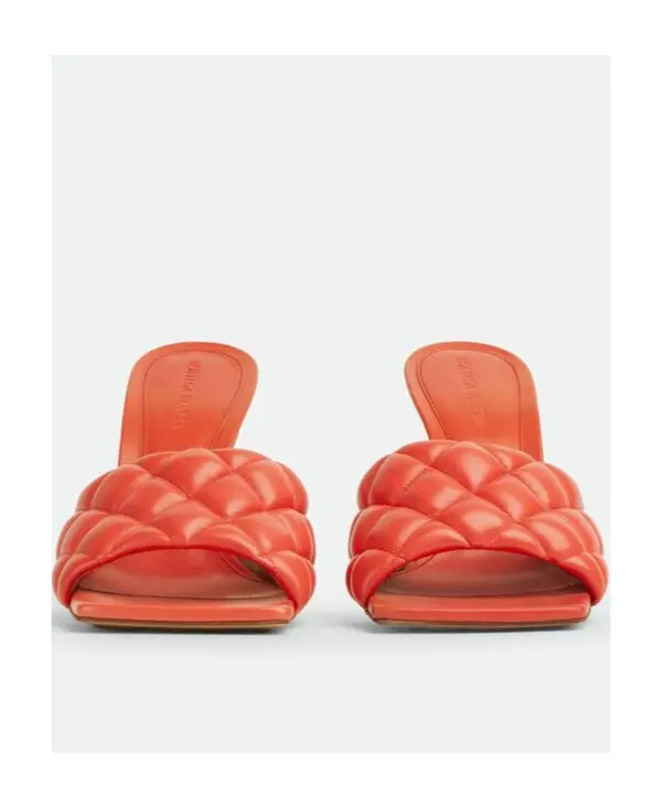 Bottega Veneta Padded Open Toe Heeled Sandals - Multicolor