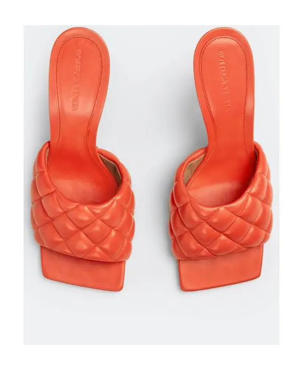 Bottega Veneta Padded Open Toe Heeled Sandals - Multicolor