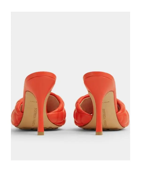 Bottega Veneta Padded Open Toe Heeled Sandals - Multicolor