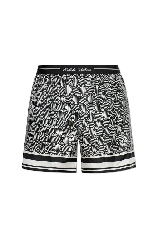 Dolce & Gabbana Printed Twill Shorts