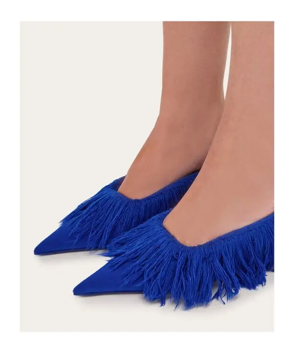 FERRAGAMO Fringed Eva Mule