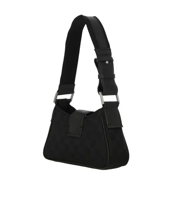 MISBHV Monogram Shoulder Bag - Black
