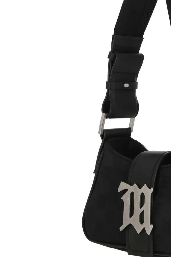 MISBHV Monogram Shoulder Bag - Black