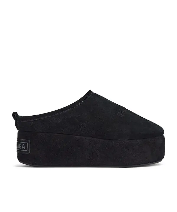 Balenciaga Alaska Soft Platform Mules - Black