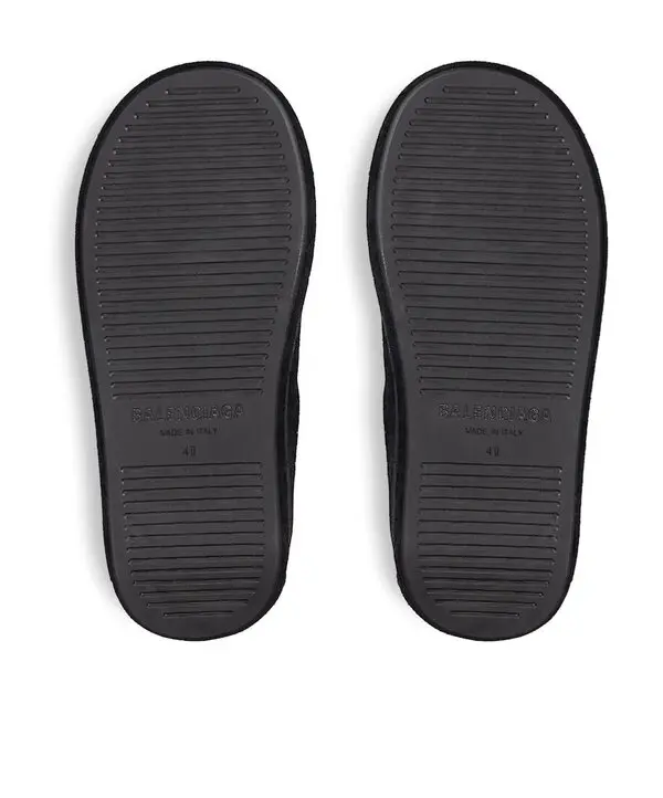 Balenciaga Alaska Soft Platform Mules - Black