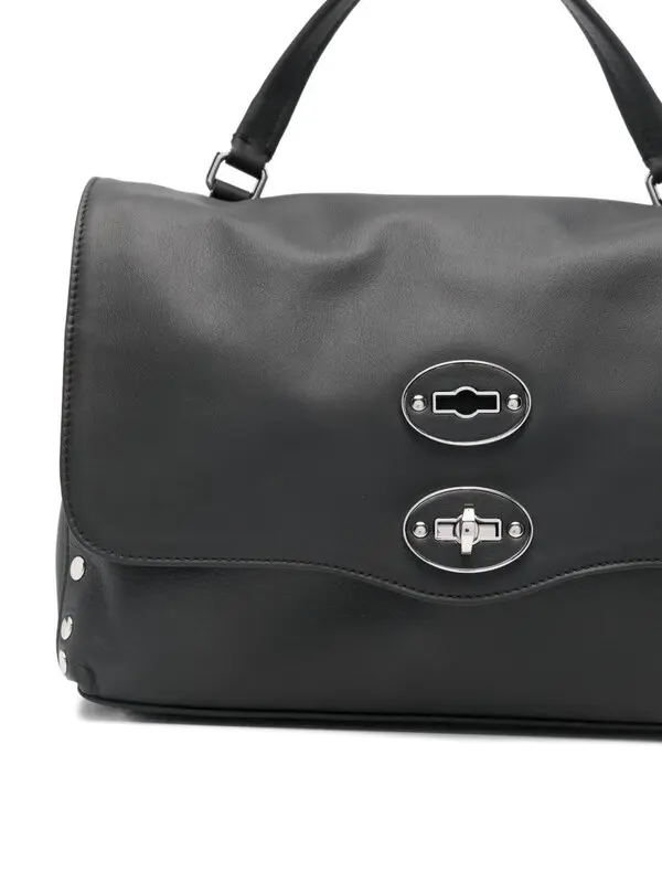 ZANELLATO Small Studded Shoulder Bag - Black