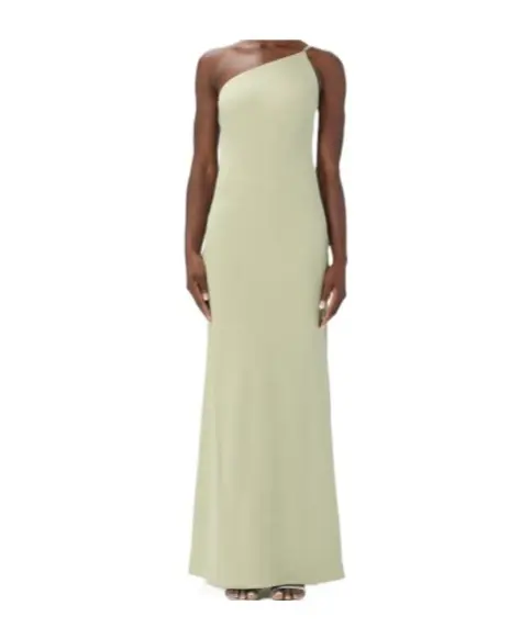 Staud Elodie One-shoulder Maxi Dress - Nude