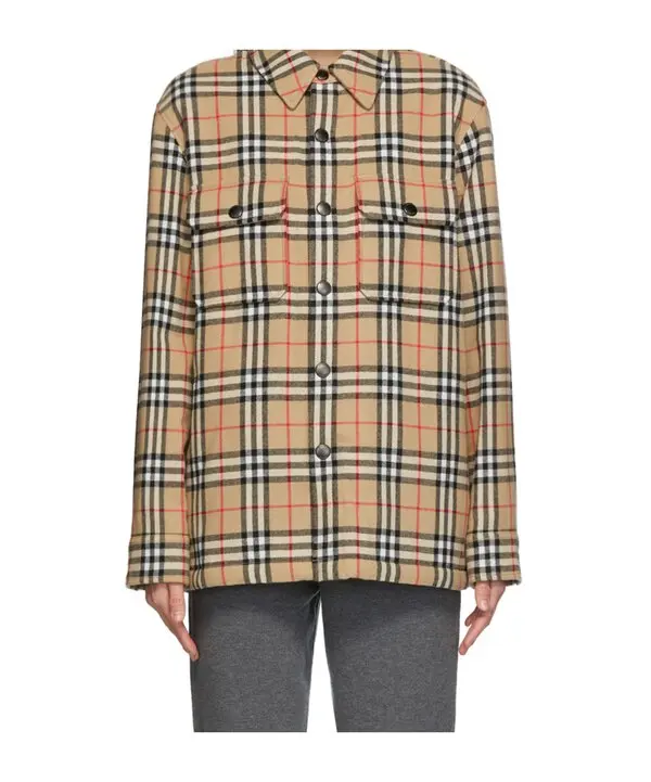 Burberry Checked Shirt Jacket