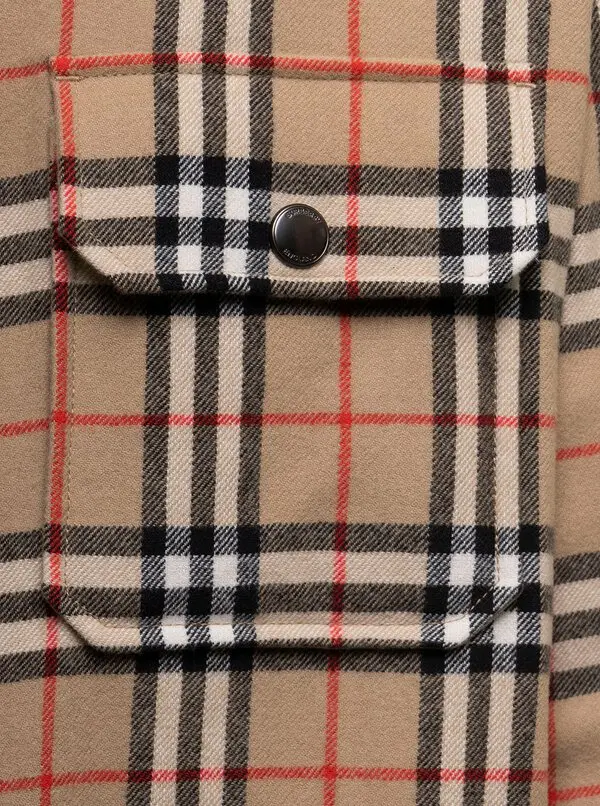 Burberry Checked Shirt Jacket