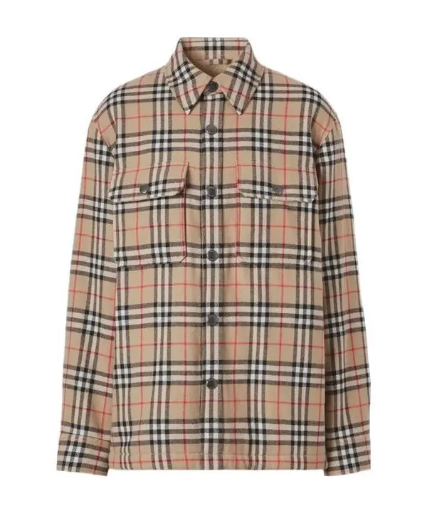 Burberry Checked Shirt Jacket