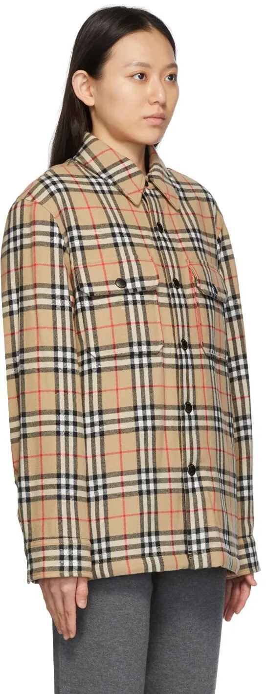 Burberry Checked Shirt Jacket