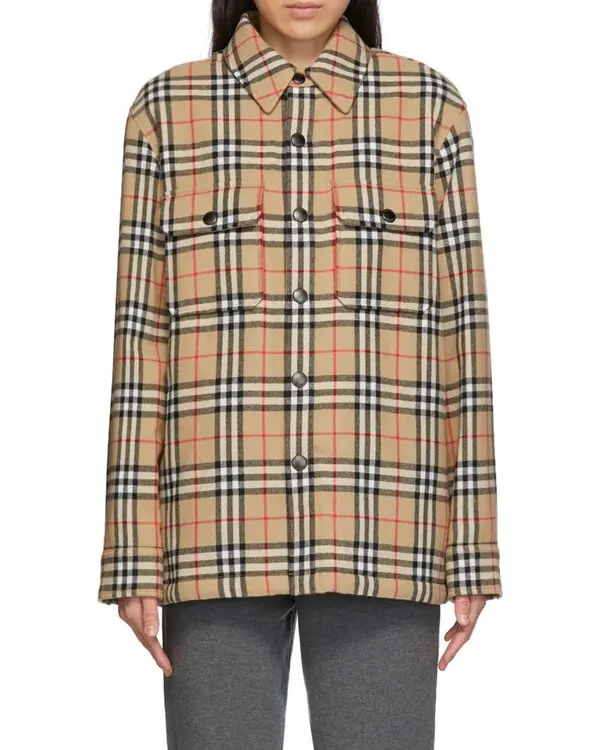 Burberry Checked Shirt Jacket