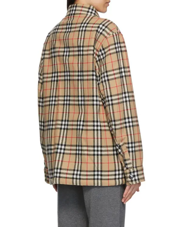 Burberry Checked Shirt Jacket