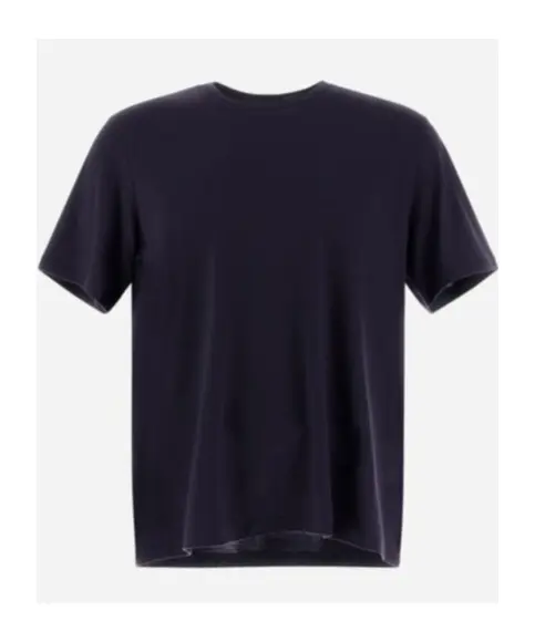 Herno Short-sleeved Crewneck Knitted T-shirt - Black