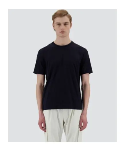 Herno Short-sleeved Crewneck Knitted T-shirt - Black