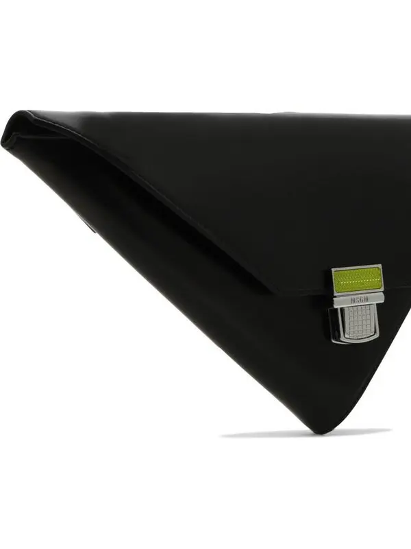 MSGM Triangle-shape Clutch Bag