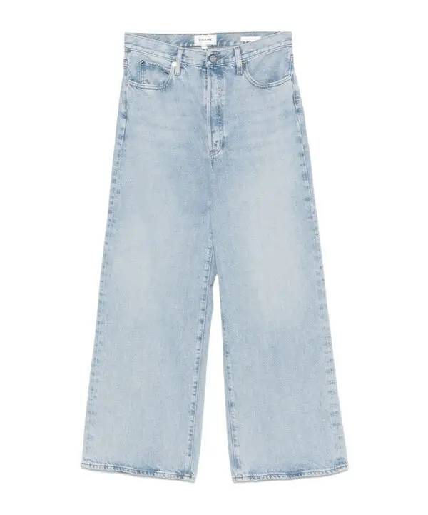 FRAME Le Low Baggy Wide-leg Jeans - Blue