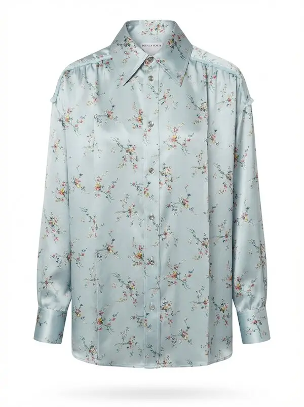 Bottega Veneta Long Sleeve Shirt With Lapel Collar