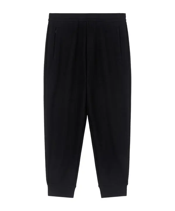 Emporio Armani Textured Track Pants - Black