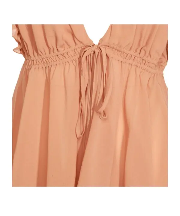 Chloé Ruffled Sleeveless Silk Blouse - Pink