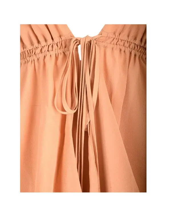 Chloé Ruffled Sleeveless Silk Blouse - Pink