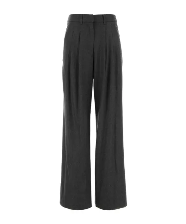 PT TORINO Pleated Wide-leg Trousers - Black