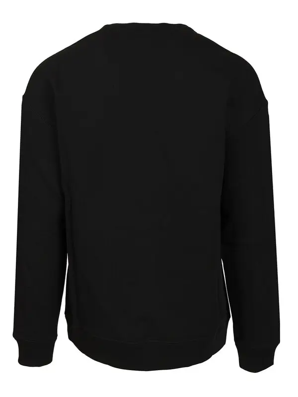 Loewe Logo Embroidered Crewneck Sweatshirt - Black