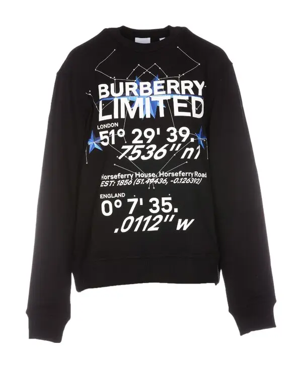 Burberry Printed Logo Long Sleeve Sweatshirt