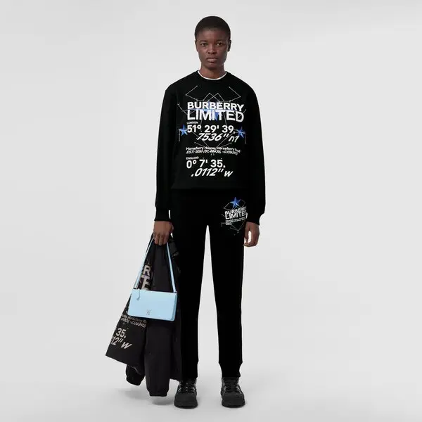 Burberry Printed Logo Long Sleeve Sweatshirt