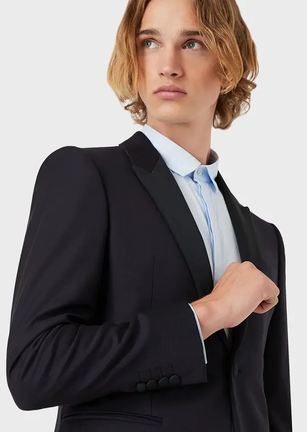 Emporio Armani Single-breasted Wool Blazer