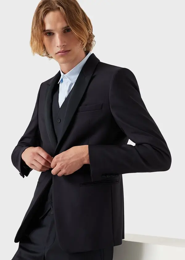 Emporio Armani Single-breasted Wool Blazer