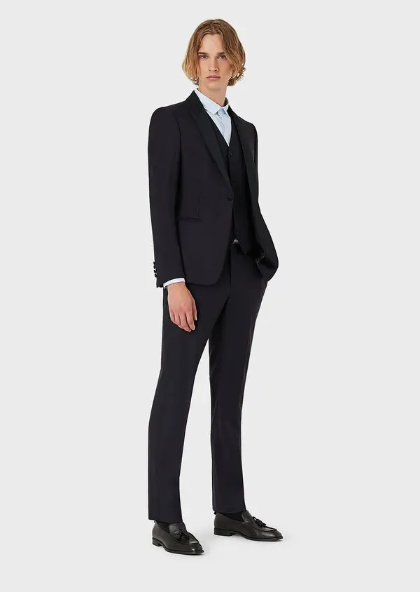 Emporio Armani Single-breasted Wool Blazer