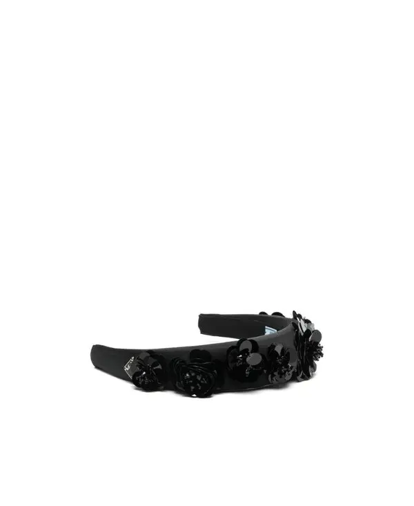 Prada Embellished Floral Hairband