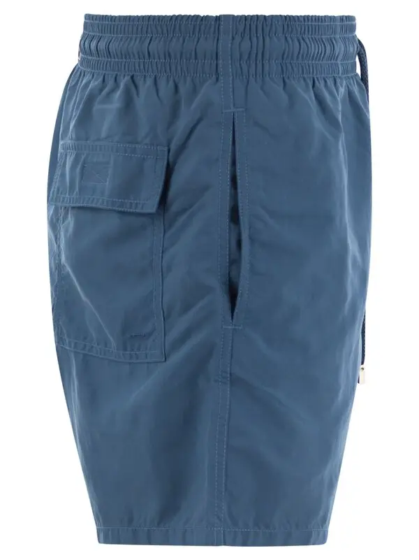 Vilebrequin Elasticated Waist Swimming Trunks With Flap Back Pockets