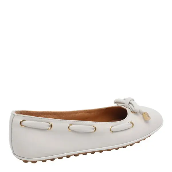 TOD'S Round Toe Ballet Flats With Bow Detailing