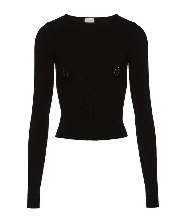 Magda Butrym Sculpted Rib Knitted Top