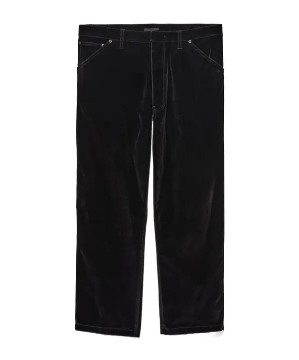 Prada Logo Plaque Straight Leg Trousers - Black