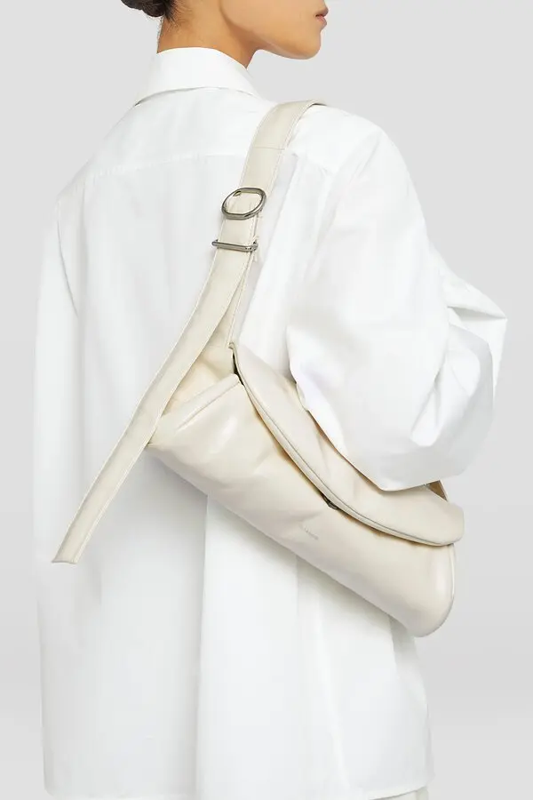 JIL SANDER Cannolo Foldover Large Shoulder Bag