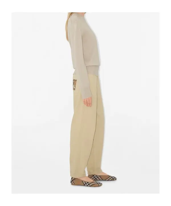 Burberry Checked Patch Track Pants