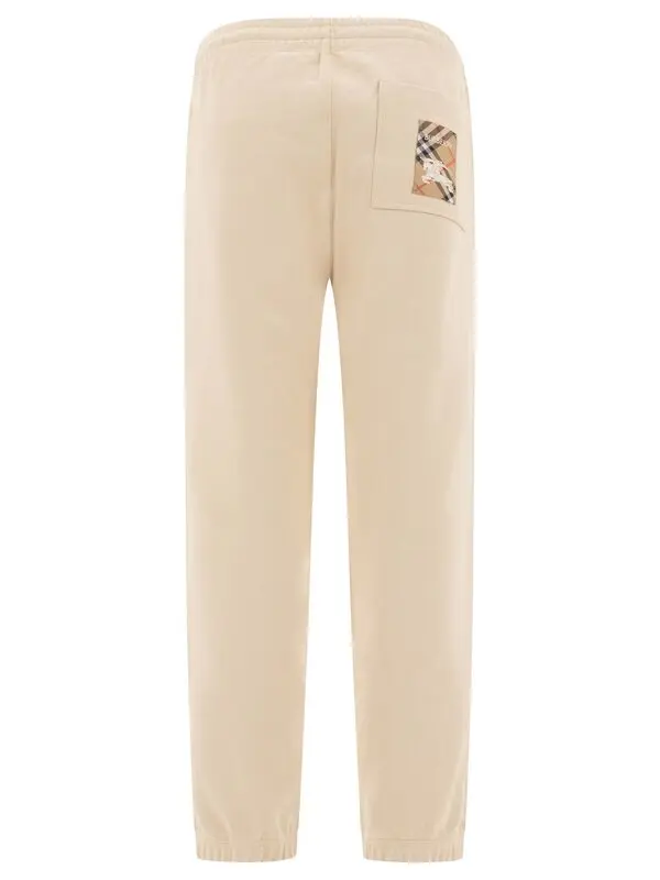 Burberry Checked Patch Track Pants - Nutmeg