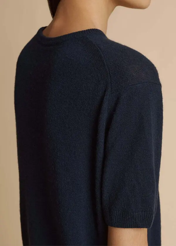 Khaite The Pierre Short-sleeved Jumper - Black